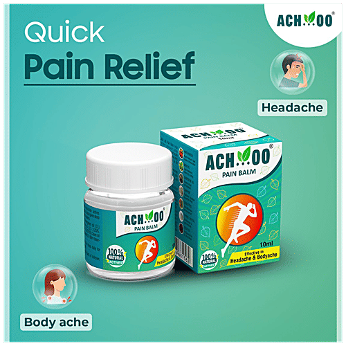 Buy ACHOO Pain Balm - Instant Relief From Headache, Bodyache & Cold ...