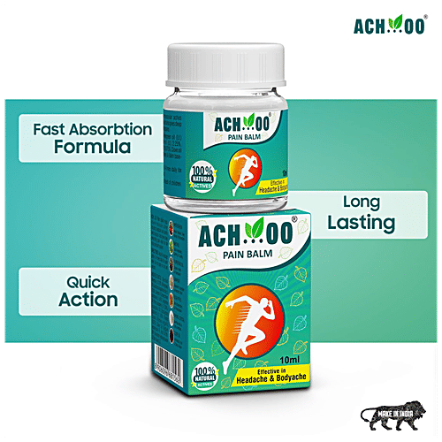 Buy ACHOO Pain Balm - Instant Relief From Headache, Bodyache & Cold ...