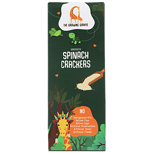 Buy The Growing Giraffe Amarath Spinach Crackers - Packed With ...