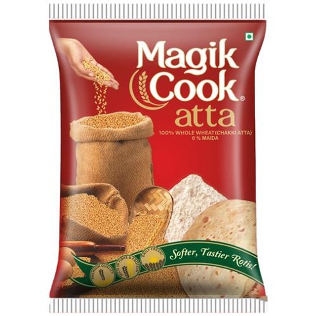 Buy Magik Cook Atta/Whole Wheat - Rich In Fibre & Nutrition Online at ...