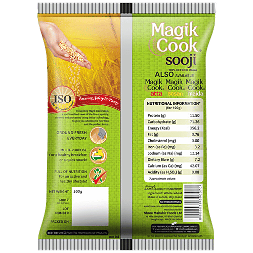 Buy Magik Cook Suji - Nutrient Rich Online at Best Price of Rs 50 ...