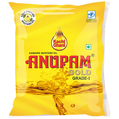 Buy ANUPAM GOLD Agmark Mustard Oil - Pure Kacchi Ghani, Rich Aroma ...