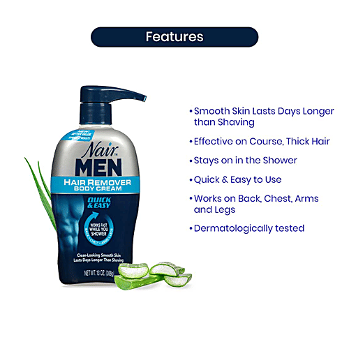 Buy Nair Men Hair Remover Body Cream For Normal To Coarse Slick Look