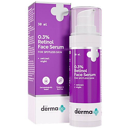 Buy The Derma Co 0.3% Retinol Face Serum - Anti-Ageing, Gently ...