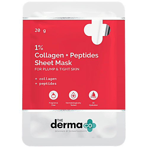 Buy The Derma Co 1% Collagen & Peptides Sheet Mask - Anti-Ageing ...