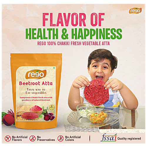 Buy Rego Beetroot Atta - Rich In Nutrients, Vitamin Online at Best ...