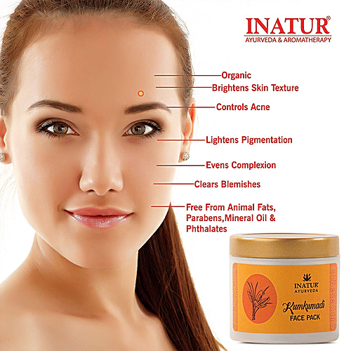 Buy INATUR Kumkumadi Face Pack - Provides Radiant Skin Online at Best ...