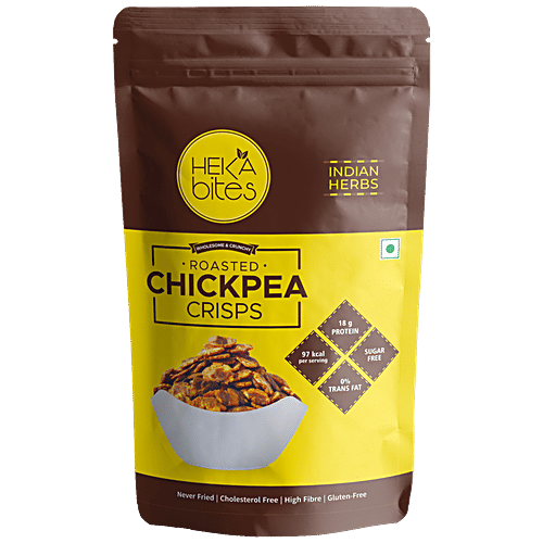 Buy Heka Bites Roasted Chickpea Crisps Indian Herbs - Low Calories ...