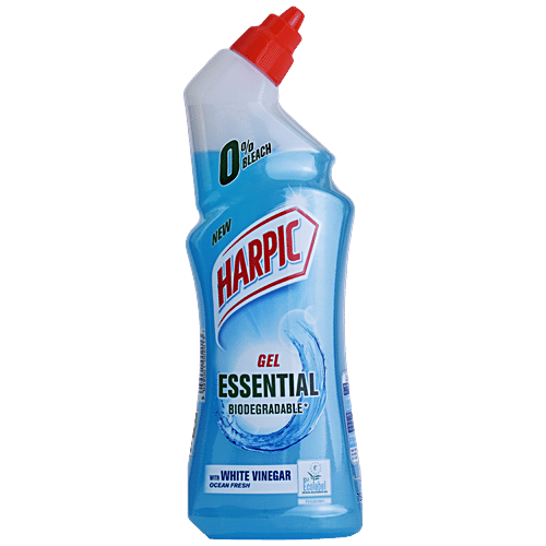 Buy Harpic Gel Essential Biodegradable - With White Vinegar Ocean Fresh ...
