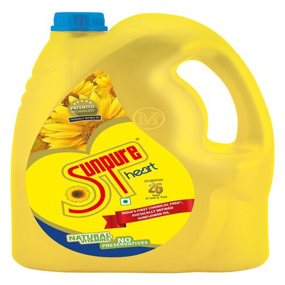 Buy Sunpure Heart Sunflower Oil - Chemical-Free & Physically Refined ...