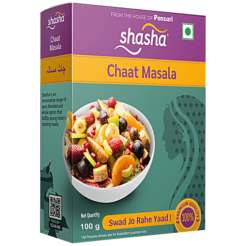 Buy SHASHA Chaat Masala - Premium Quality, Tangy, Flavourful Sprinkler ...