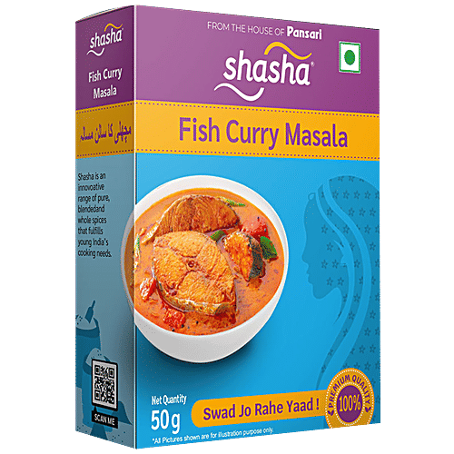 Buy SHASHA Fish Curry Masala - Premium Quality, Aromatic Spice Blend ...