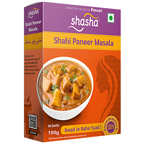 Buy SHASHA Shahi Paneer Masala - Premium Quality, Aromatic Spice Blend ...