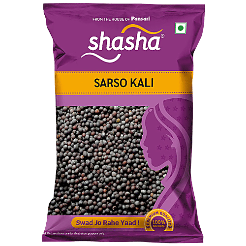 Buy SHASHA Whole Sarson - Kaali/Black, Premium Quality, All Natural ...