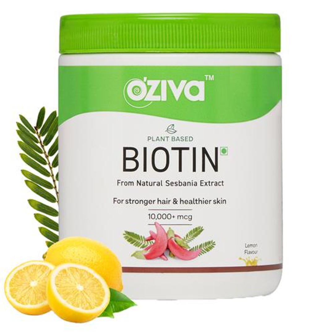 Buy O'ZIVA Plant Based Biotin 10000+ mcg - Lemon, From Natural Sesbania ...