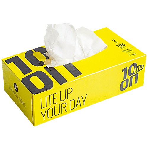 Buy 10on Tissues Soft Facial Tissues - 2 Ply, Highly Absorbent, Gentle ...