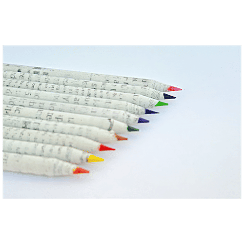 Buy Goli Soda Newspaper Colour Pencils - Upcycled, Zero Waste, Non ...