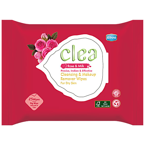 Buy CLEA Cleansing & Makeup Remover Wipes - Rose & Milk, Nourishing ...