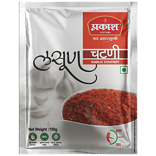 Buy Prakash Lasun/Garlic Chutney - Spicy, No Added Preservatives ...
