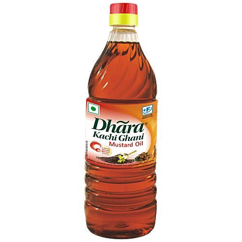 Buy Dhara Kachi Ghani Mustard Oil - Cold Pressed Sarson Ka Tel Online ...