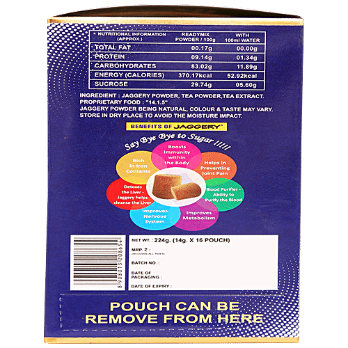 Buy Farmers Family Ready Mix Jaggery Tea - Purifies Blood & Improves ...