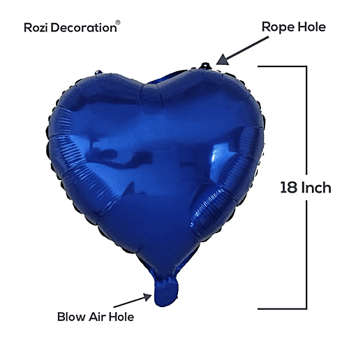 Buy CherishX Heart Shape Foil Balloons - Birthday Decorations Items ...