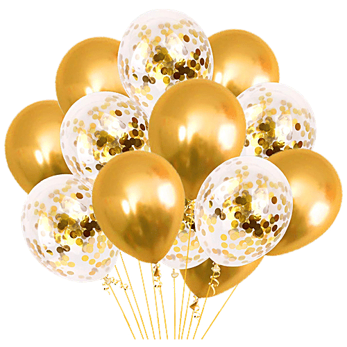 Buy CherishX Metallic & Confetti Balloons - Decoration Items, For ...