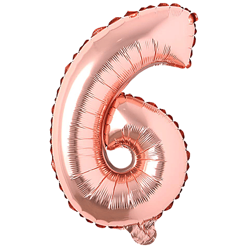 Buy CherishX 6 Digit/Number Foil Balloon - For Birthday & Anniversary ...