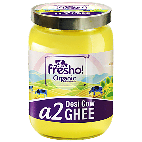 Buy fresho! Organic A2 Desi Cow Ghee, Rich Aroma, Traditional Bilona ...