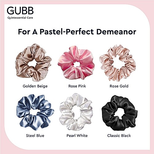 Buy Gubb Satin Scrunchies - No Aching, Avoids Hair Breakage Online at ...