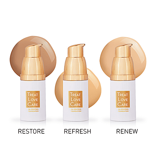 Buy MyGlamm Treat Love Care Oil Control Foundation - Renew Online at ...
