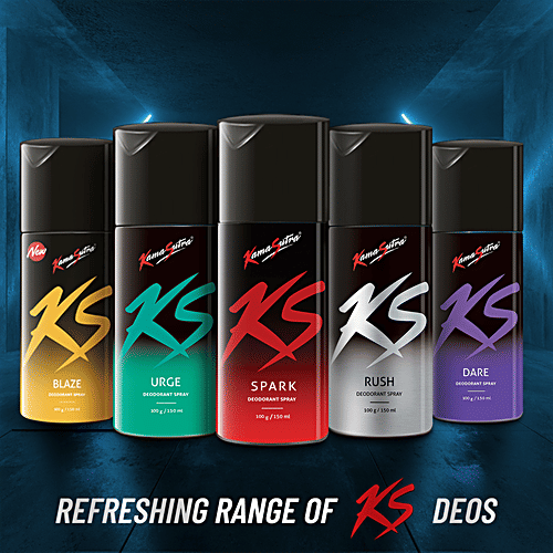 Buy Ks Deodorant Body Spray For Men - Thrill Online at Best Price of Rs ...
