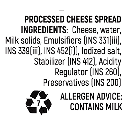 Buy Cavins Plain Processed Cheese Spread - Rich In Calcium, Fat ...
