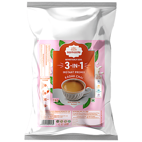 Buy NAMASTE CHAI Instant Tea Premix, Kadak Chai Powder - Value Pack ...