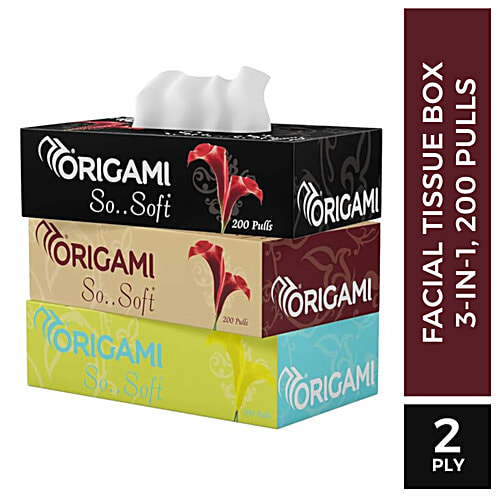 Buy Origami Facial Tissue Box - 2 Ply Online at Best Price of Rs 513 ...