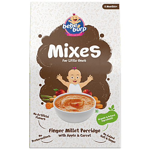 Buy bebe burp Finger Millet Porridge Mixes - With Apple & Carrot ...