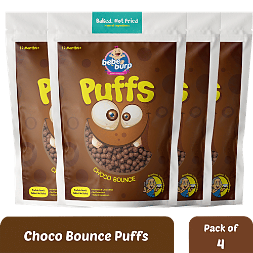 Buy bebe burp Choco Bounce Puffs - Protein Snack, Baked, No Maida ...