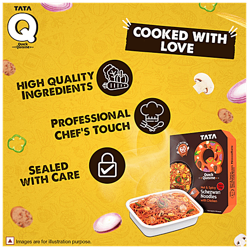 Buy TATA Q Ready To Eat Hot & Spicy Schezwan Noodles With Chicken ...