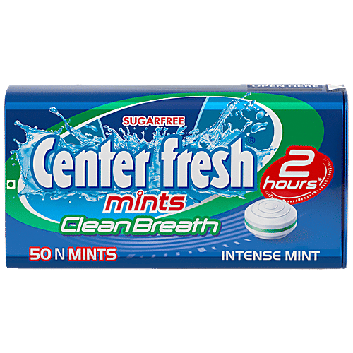 Center Fresh Sugar Free Clean Breath Intense Mint Menthol - Eucalyptus ...