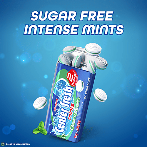 Center Fresh Sugar Free Clean Breath Intense Mint Menthol - Eucalyptus ...