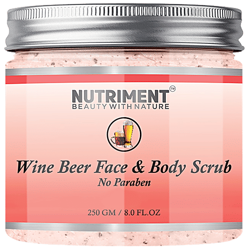 Nutriment Wine Beer Face & Body Scrub - Exfoliation, Deep Cleans ...