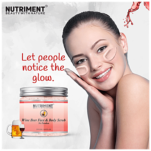 Nutriment Wine Beer Face & Body Scrub - Exfoliation, Deep Cleans ...