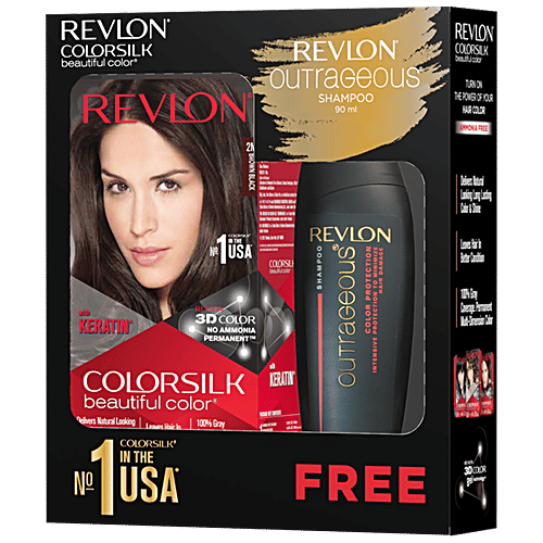 Buy Revlon Colorsilk Hair Color With Keratin - Provides 100% Gray ...