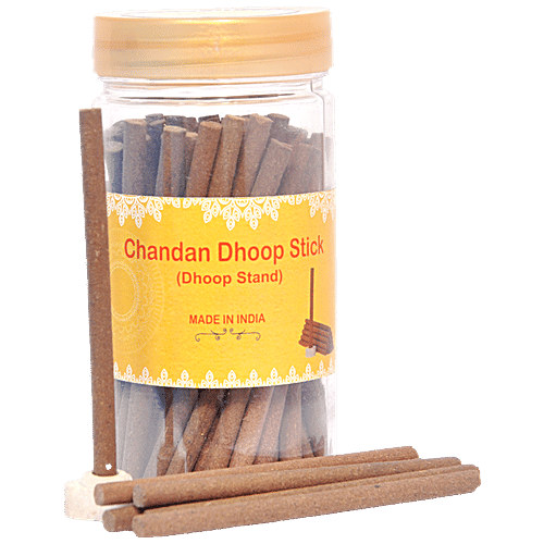 Buy Pooja Sewa Chandan Dhoop Stick - Bambooless, Purifies Bad Air ...