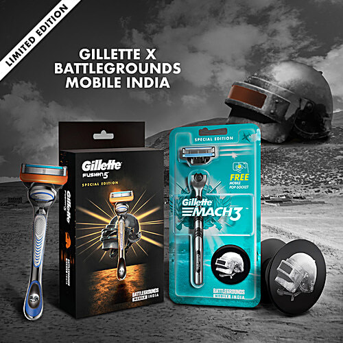 Buy Gillette Fusion 5 Men’s Razor - With Battlegrounds Mobile India ...