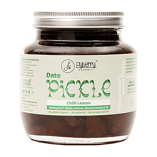 Buy Flyberry Gourmet Date Pickle - Chilli Lemon, Sweet & Spicy Taste ...