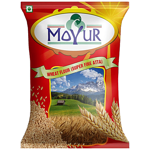 Buy MOYUR Wheat Flour/Super Fine Atta - High In Protein & Fibre, No ...
