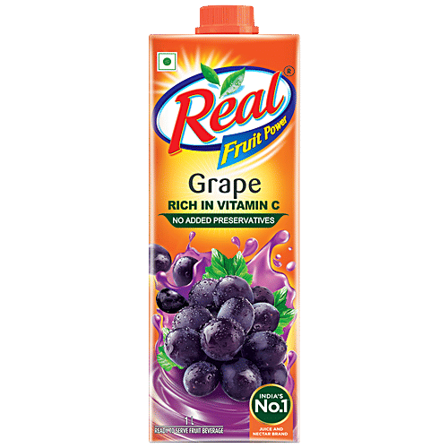 Real Fruit Power Juice - Grapes, 1 L (Pack of 12) of Rs 1380 - bigbasket