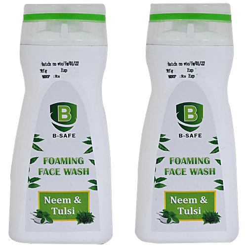 Buy B-SAFE Foaming Face Wash - Lemon & Tulsi, Removes Impurities, Oil ...