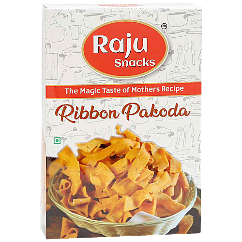 Buy Raju Snacks Ribbon Pakoda - Crispy, Spicy, Deletable Flavour Online ...
